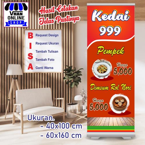 Jual Cetak Banner Spanduk MMT Jualan Pempek dan Dimsum - 40x100 cm ...