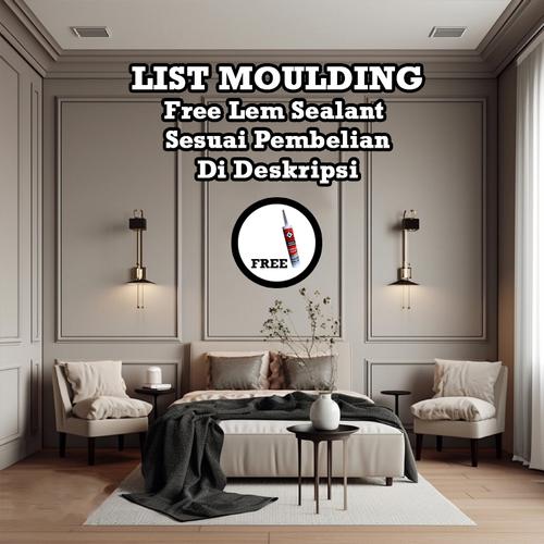 Jual HT List Ukiran Dinding Wall Moulding Ukuran 290cm PVC Lis Molding ...