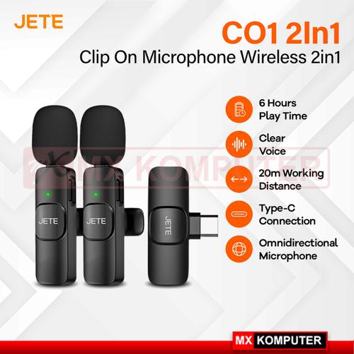 Jual Mic Clip On Microphone Wireless 2in1 JETE CO1 - Kab. Bantul - MX ...
