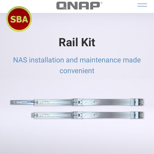 Jual QNAP RAIL-B02 Rack Slide Rail Kit for Rackmount NAS 1U / 2U ...