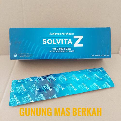 Jual SOLVITA Z VIT C dan ZINC VIT B1 HCL VIT B2 VIT B6 HCL kapsul ...