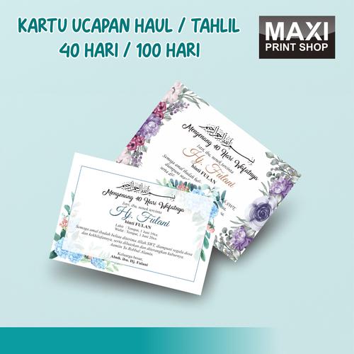 Jual Stiker Ucapan Haul/Tahlil 1 - MW 17, 10 X 14 - Kota Tangerang ...