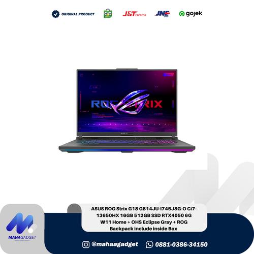 Jual ASUS ROG Strix G18 G814JU-I745J8G-O Ci7-13650HX 16GB 512GB SSD ...