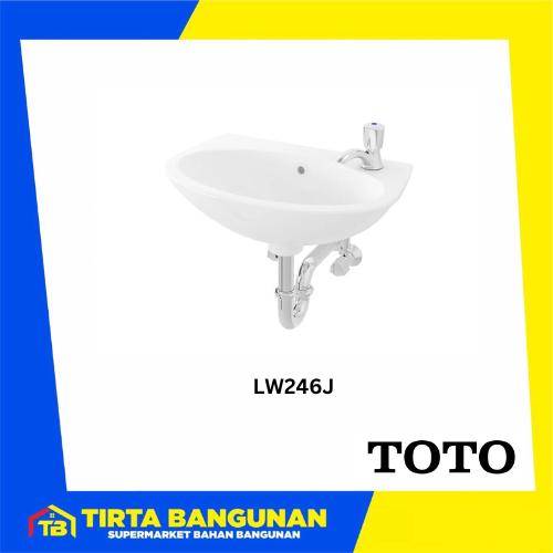 Promo TOTO LW246J WASTAFEL GANTUNG / LAVATORY / BAK CUCI TANGAN PUTIH ...