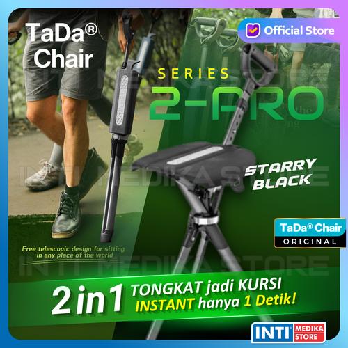 Promo TADA CHAIR - 2in1 Tongkat Lipat + Kursi Duduk GEN 2 PRO Series ...