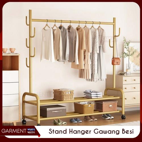 Promo Stand Hanger Display Butik Baju Gantung Besi Hanger Jemuran ...