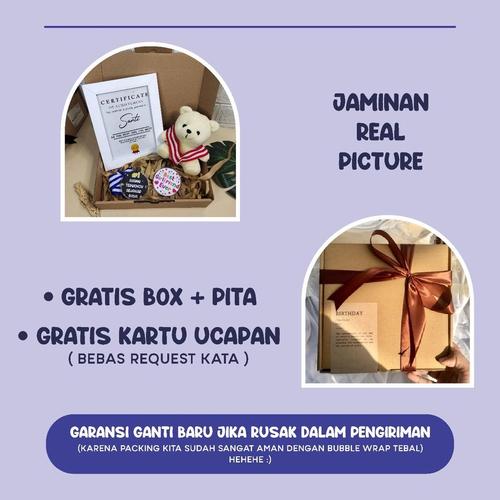 Jual Medali akrilik custom + Sertifikat Frame 5R + Boneka Hadiah Kado ...