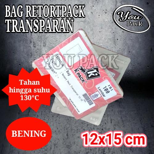 Jual BAG RETORT PACK TRANSPARAN 12X15 CM KEMASAN BENING TAHAN PANAS ...
