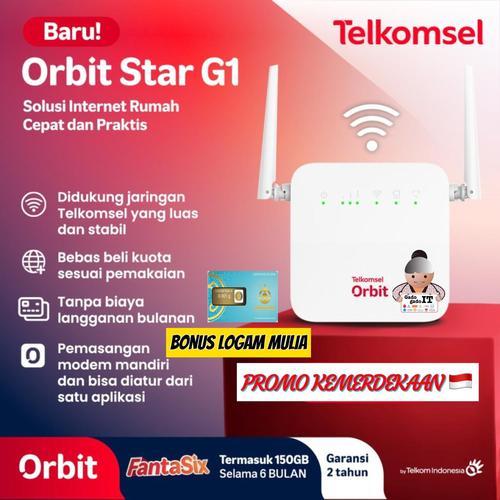Promo TELKOMSEL ORBIT STAR G1 MODEM WIFI 4G HIGH SPEED FREE TELKOMSEL ...