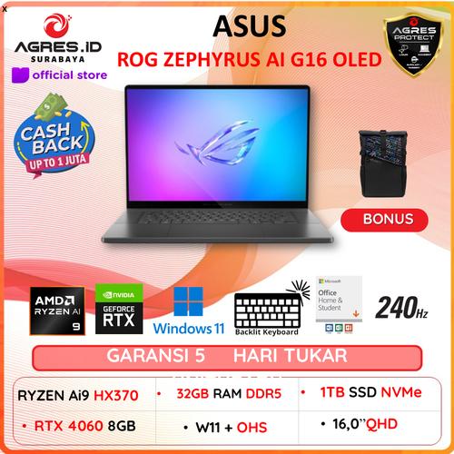 Promo Asus ROG ZEPHYRUS AI G16 OLED GA605WV RYZEN AI 9 HX370 RTX4060 ...