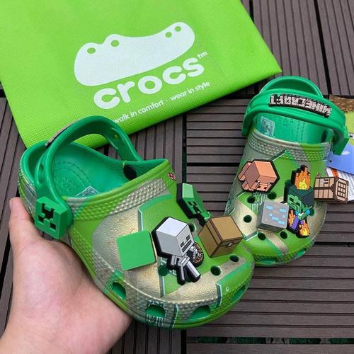 Jual CROCS ANAK FUN LAB 3D / SANDAL ANAK / CROCS MINECRAFT / CROCS KIDS ...