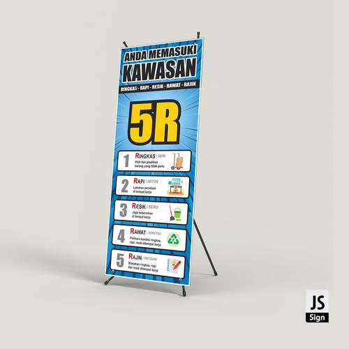 Jual BANNER SAFETY K3 - KAWASAN 5R - S(160x60cm) - Kota Malang - JS ...