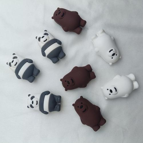 Jual CRM42 Cake Topper Rubber Beruang Bear Panda Imut Hiasan Kue Ulang ...