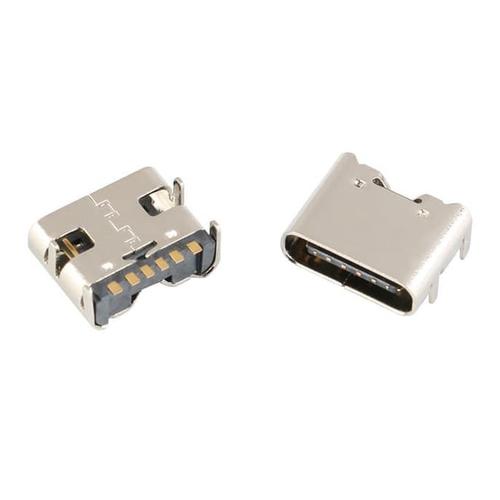 Jual Socket Usb Type C Female 6PIN 6P SMT PCB Soket Konektor USB 3.1 ...