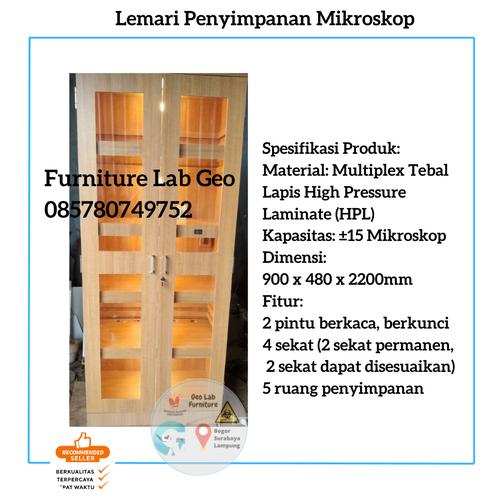 Jual Lemari Penyimpanan Mikroskop Kap 15 Slot - Cabinet Lab Furniture ...