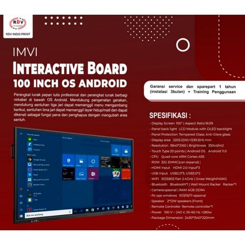 Jual Smartboard Interactive Flat Panel 100 Inch - Kota Bekasi ...