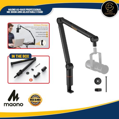 Jual Maono AU-BA91 Professional Mic Boom Arm Adjustable Stand - Jakarta ...