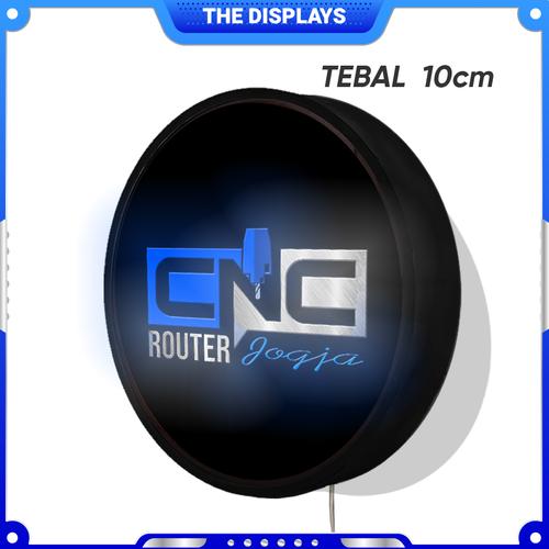 Promo Neon Box Bulat Besi Galvanis 1 Sisi Ukuran Custom 220V AC - 60cm ...