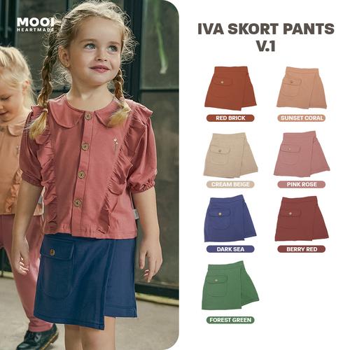 Promo Mooi Rok Anak Perempuan Iva Skort Pants V1 - RED BRICK, 3 YEARS ...