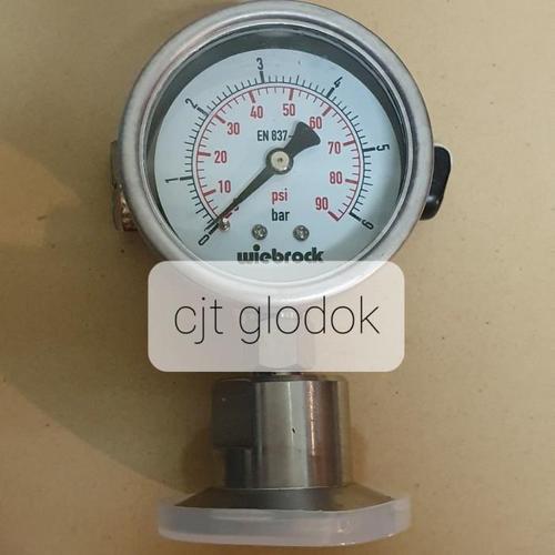 Jual PRESSURE GAUGE DIAPHRAGM / MANOMETER MEMBRAN 2 1/2" 6 BAR ...