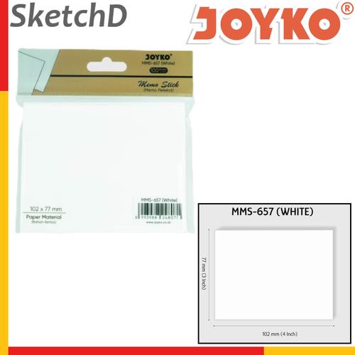 Promo Memo Kertas Tempel Putih Joyko MMS 657 White Sticky Notes 100 lbr ...