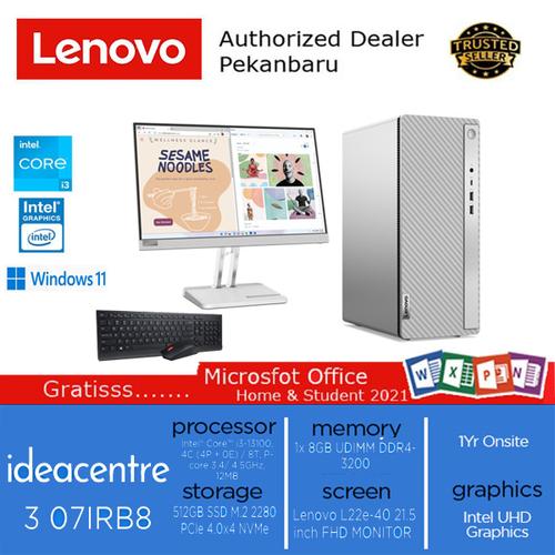Jual Lenovo PC Desktop IdeaCentre 3 07IRB8 Core i3 Gen13 / Ram 8GB / 512GB SSD / Monitor 21.5 ...
