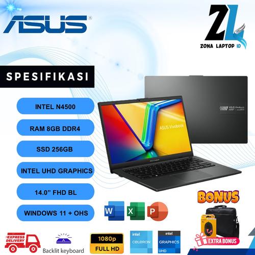 Jual Terbaru Asus Vivobook Go 14 E410ka Intel N4500 8Gb 256Gb Ssd Win11 ...