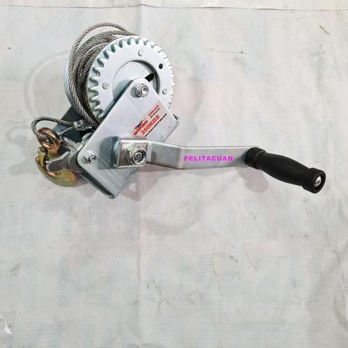 Jual Katrol Kerekan Manual 350KGS Hand Winch Kerek Sumur Barang Alat ...