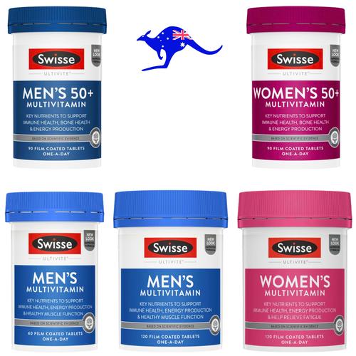 Jual Swisse Women's Ultivite Multivitamin 60 120 Tablets Women Men's Men 50 - Men 60 Tab ...