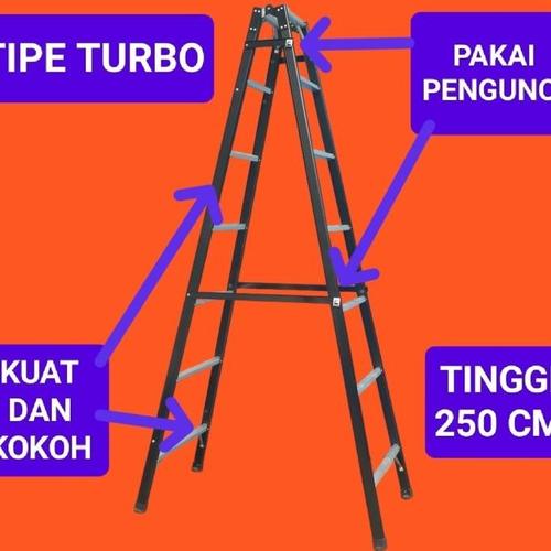 Jual IDEORE TANGGA LIPAT ALUMINIUM 3 METER UKURAN BAHAN PALING TEBAL ...