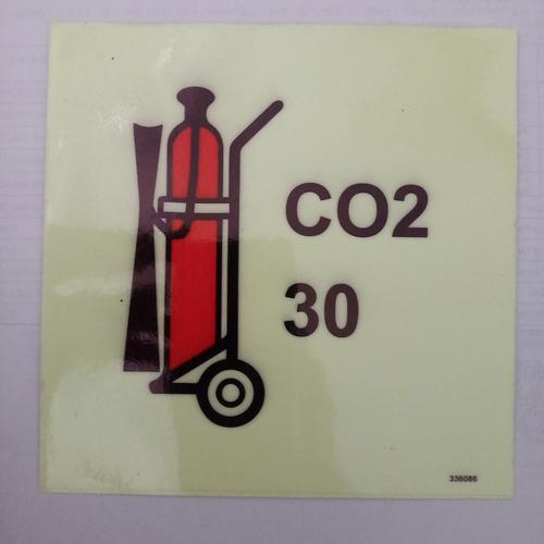 Jual 336086 FIRE CONTROL SIGN WHEELED CO2 FIRE EXTINGUISHER 150X150MM ...