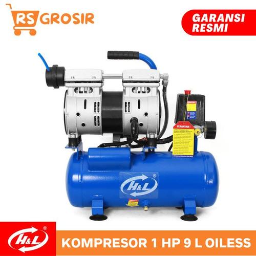 Jual COMPRESSOR KOMPRESOR ANGIN LISTRIK AIR COMPRESSOR 1 HP 9L OILESS ...