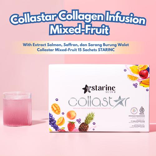 Jual Collagen Drink Premix Vitamin Mixed Fruit 15 Sachet Collastar ...