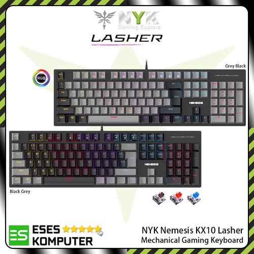 Jual Keyboard NYK Nemesis KX10 KX-10 Lasher RGB | Mechanical Keyboard ...