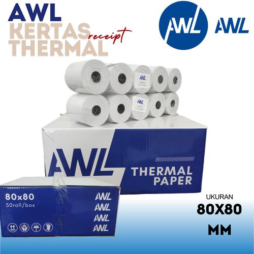 Jual kertas struk kasir ukuran 80x80 mm thermal 80x80 rol karcis parkir ...