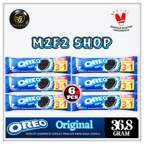 Jual Biskuit Oreo Sandwich Original Vanilla Creme - 38 gr (Harga 6 Pcs ...