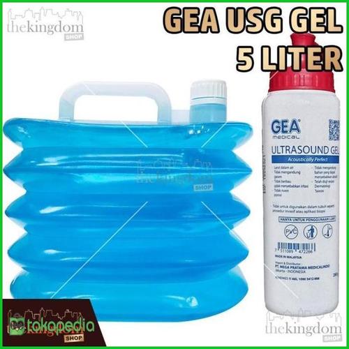 Jual Gea Usg Gel Jelly Ultrasound 5 Liter Botol Galon Refill Original ...