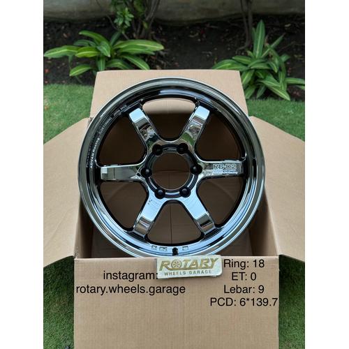 Jual velg advan rgd2 SUV Flow Forming BLACK CHROME ring 18 BARU ford ...