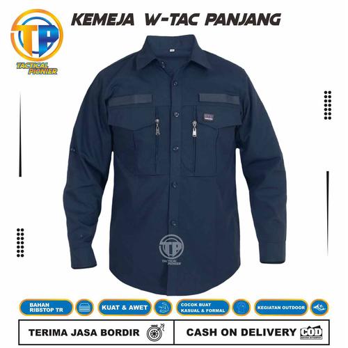 Jual kemeja pria polos seragam kemenkeu baju tactical wtac lengan panjang - Merah, L - Kab ...