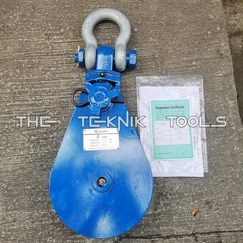 Jual Snatch Block 8 Ton NAGASAKI Purlley Wire Rope Dia 20 - 22 Mm Heavy ...
