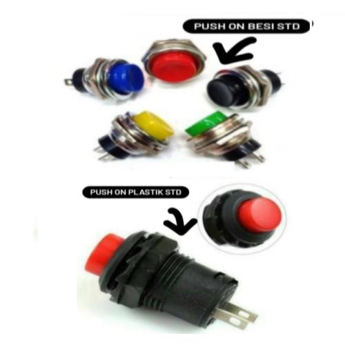 Jual Saklar On Off LED Stainless Push Button Waterproof Tombol Switch ...