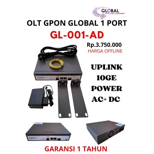 Jual OLT Gpon Global 1 Port Uplink 10GE Sfp 8db Power Ac+ Dc 12 Volt ...