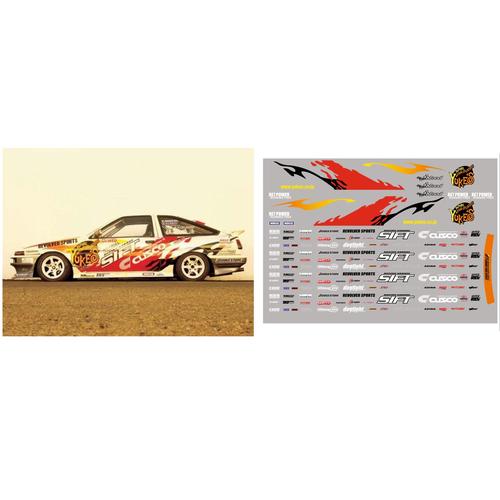 Jual Livery Decal RC Decal AE86 Sift Team Waterslide Maxdecal - 1/43-1/ ...