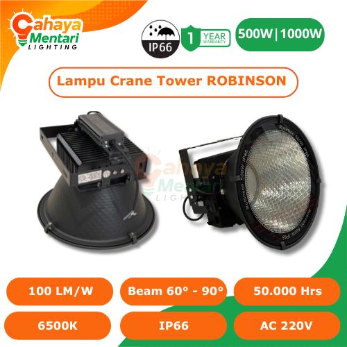 Jual Lampu Tower Crane Robinson 500W 1000W Highbay LED SMD Corong ...