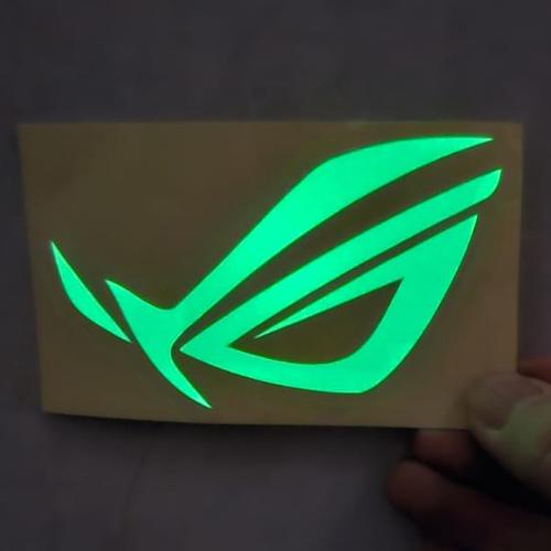 Jual Sticker cutting LOGO ASUS ROG glow in the dark - 5 x 3 cm, Merah ...
