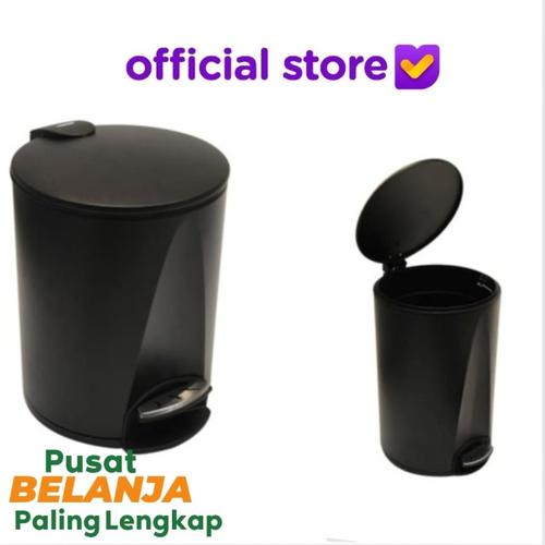 Jual Tempat Sampah Stainles Pedal Soft Close 5 Ltr - Hitam - Plastik ...