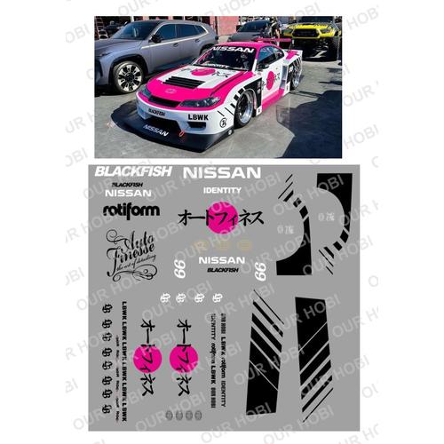 Jual Livery Decal RC Decal S15 LBWK Autofinesse Pink Waterslide ...