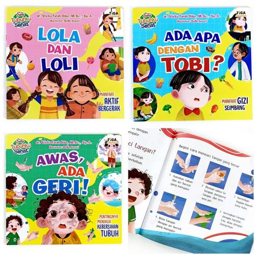 Jual SET 3 JUDUL Seri TUBUHKU SEHAT : ADA APA DENGAN TOBI? , AWAS, ADA GERI! , LOLA DAN LOLI ...