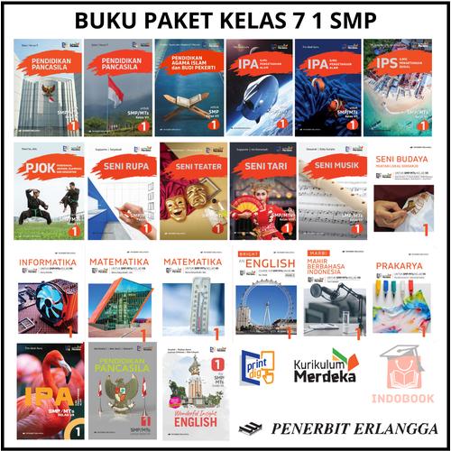 Jual BUKU PAKET KELAS 7 1 SMP KURIKULUM MERDEKA KUMER KURMER Penerbit Erlangga Mata Pelajaran ...