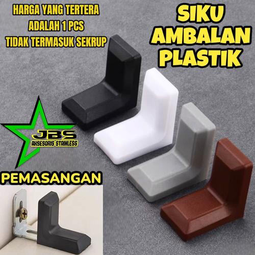 Jual SIKU AMBALAN PLASTIK / TRAPES / TRAVES / SIKU L PLASTIK - Hitam ...